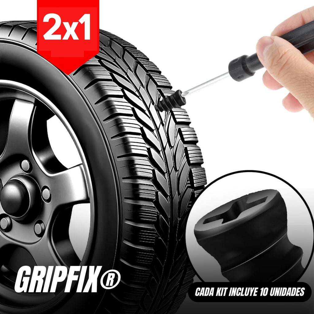GripFix® Kit de 10 Clavos para Neumáticos 2x1 – Homexpress