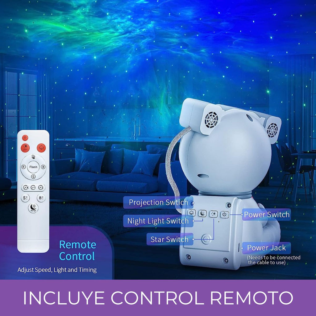 AstroBeam® Proyector Efecto Nebulosa + Parlante – Homexpress