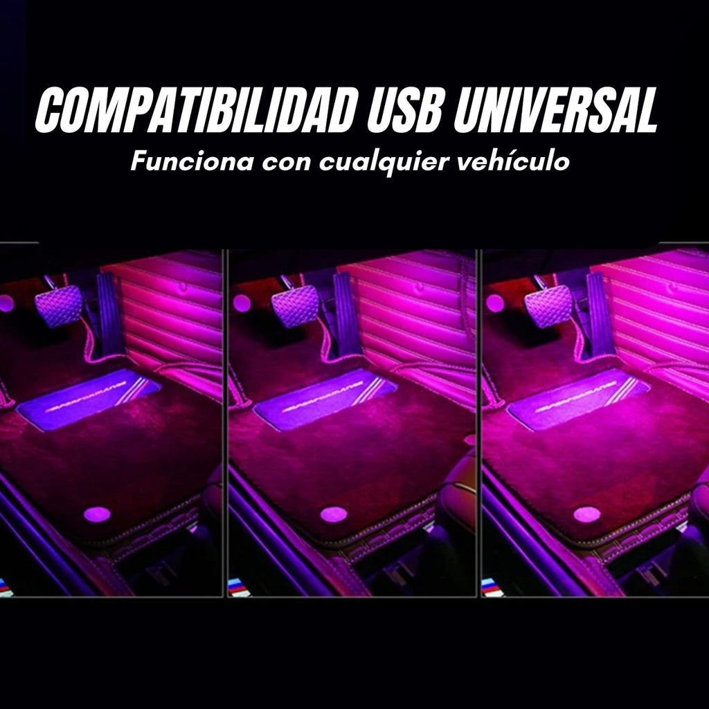 Neonix® Luces LED Interiores para Carro x4 – Homexpress