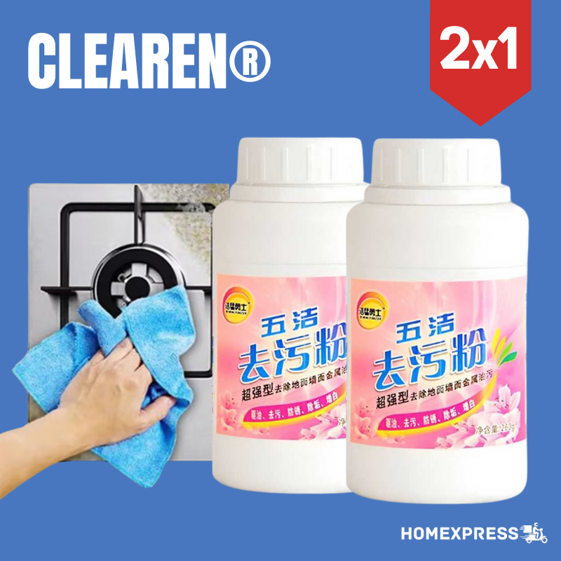 Clearen® Limpiador en Polvo Quita Grasa Multiusos – Homexpress